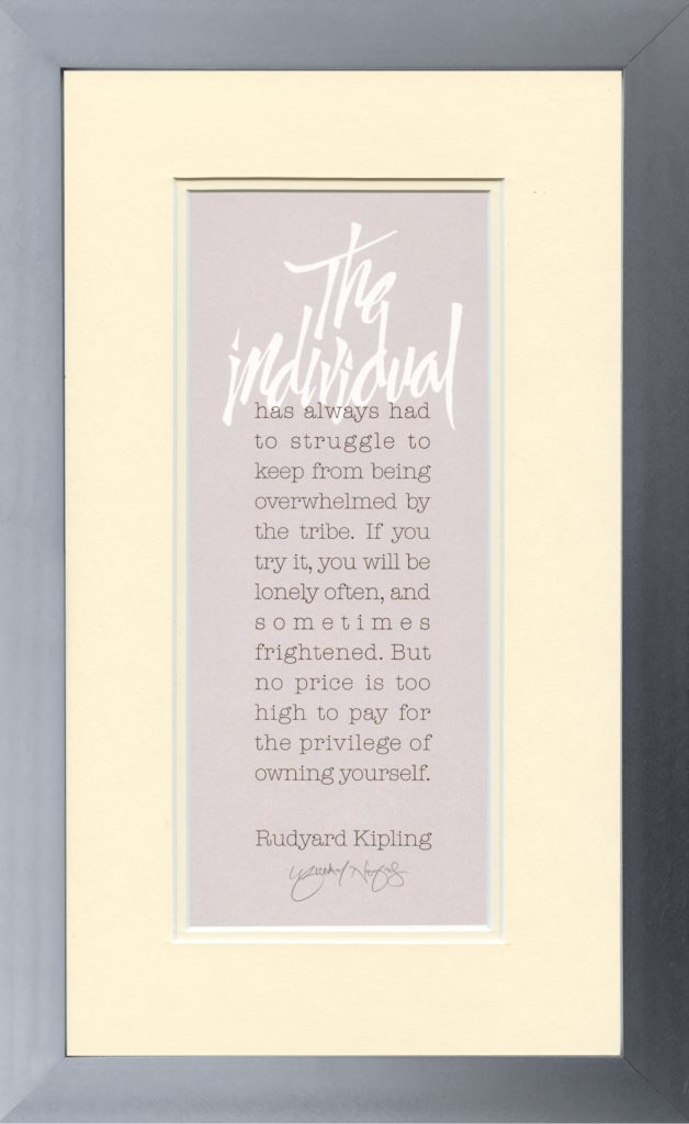 Individual - Calligraphy by Michael Noyes